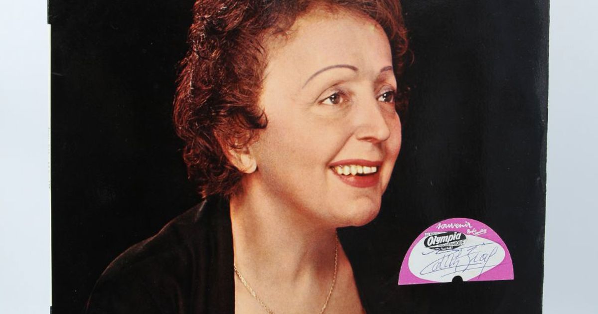 Édith PIAF • Vinyl record signed by Edith Piaf - "Recital 1962 a L ...