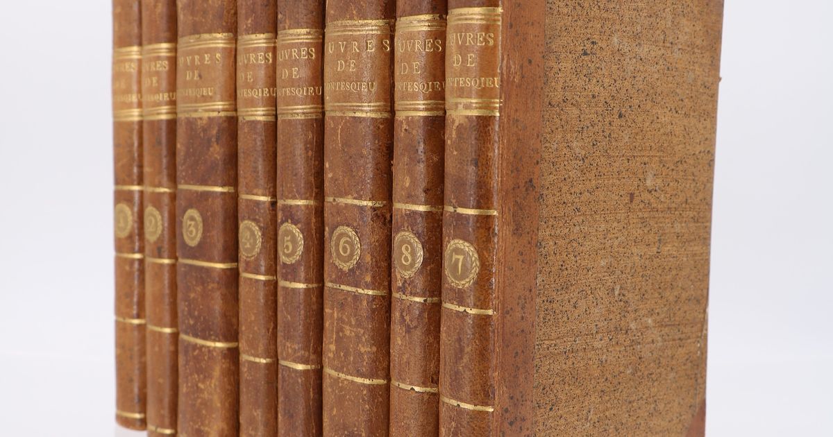 Charles de Secondat MONTESQUIEU [MONTESQUIEU] • [ZWEIBRUCKEN PRINTING ...
