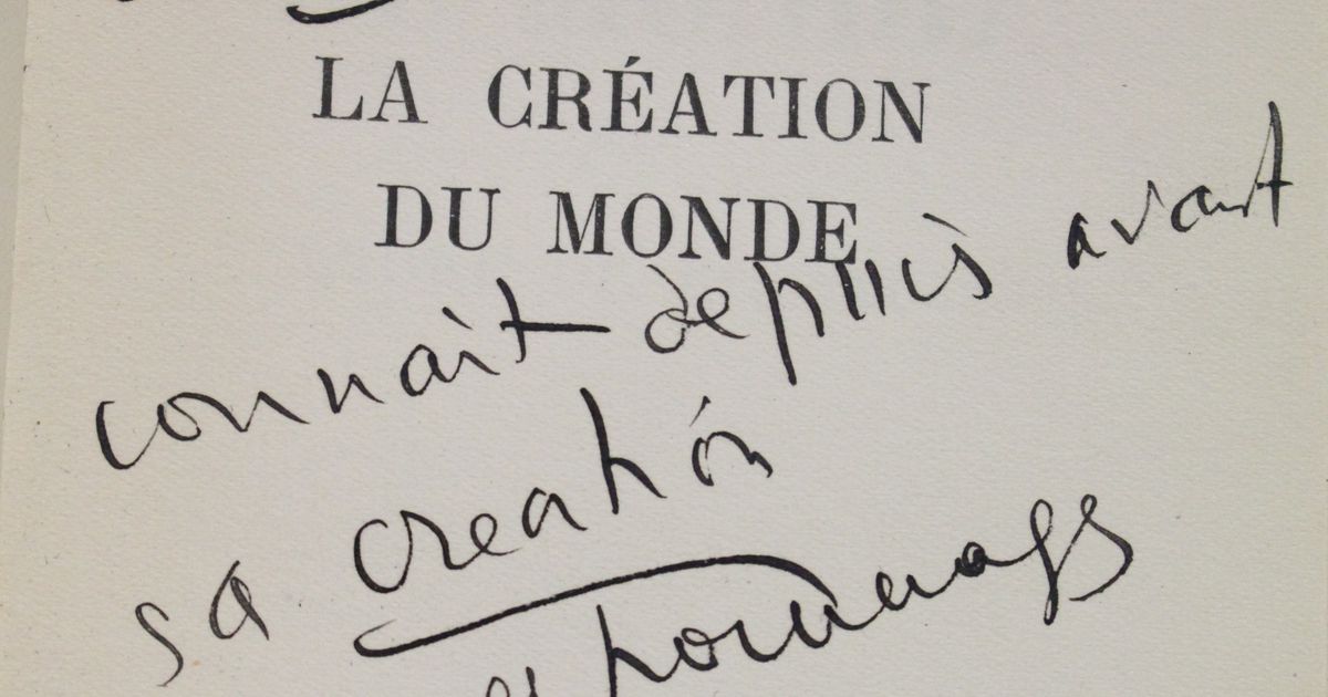 André de RICHAUD • La création du monde • Autographe • 1930 – Edition ...