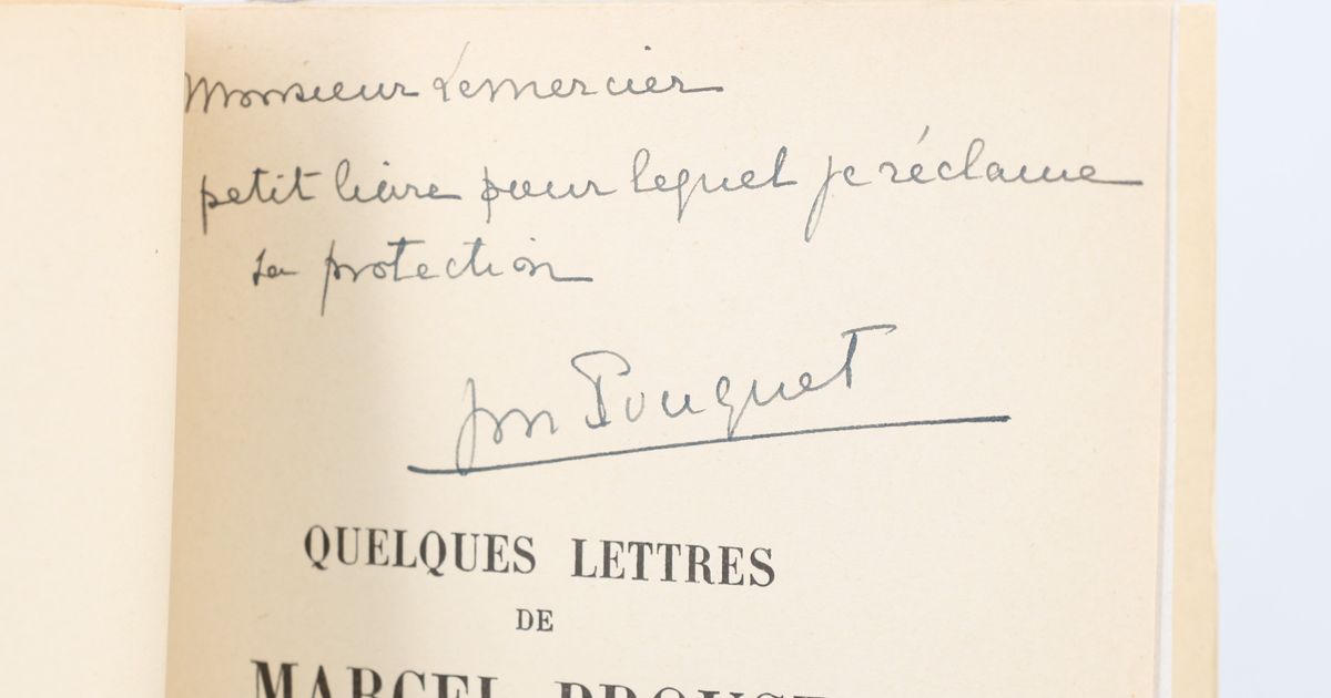 PROUST • Quelques lettres de Marcel Proust à Jeanne, Simone, Gaston de Caillavet, Robert de ...