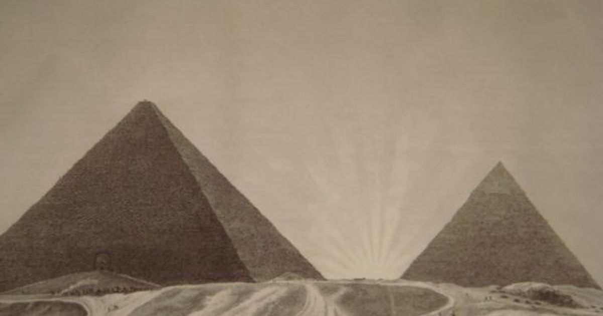 DUTERTRE • DESCRIPTION DE L'EGYPTE. Pyramides de Memphis. Vue de l ...