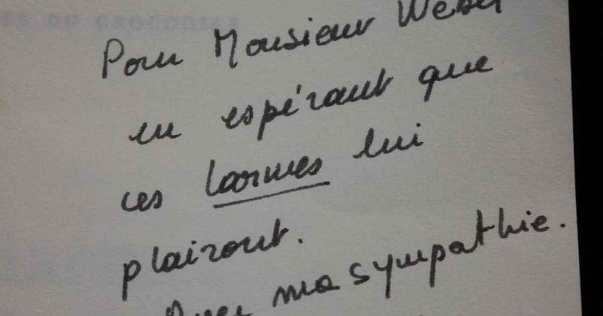 Claude GUTMAN • Les larmes du crocodile • Autographe • 1982 – Edition ...