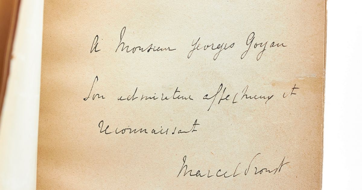 Marcel PROUST • The Bible of Amiens • La Bible d'Amiens • Autograph ...