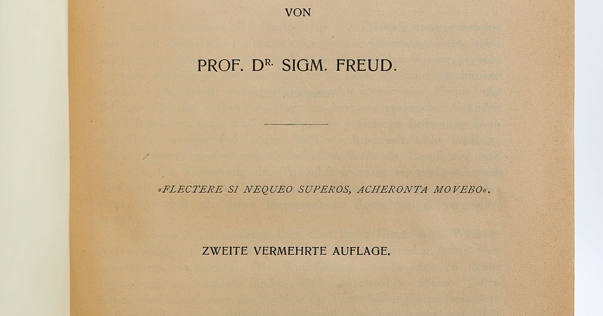Sigmund FREUD • The Interpretation of Dreams • Die Traumdeutung [L ...