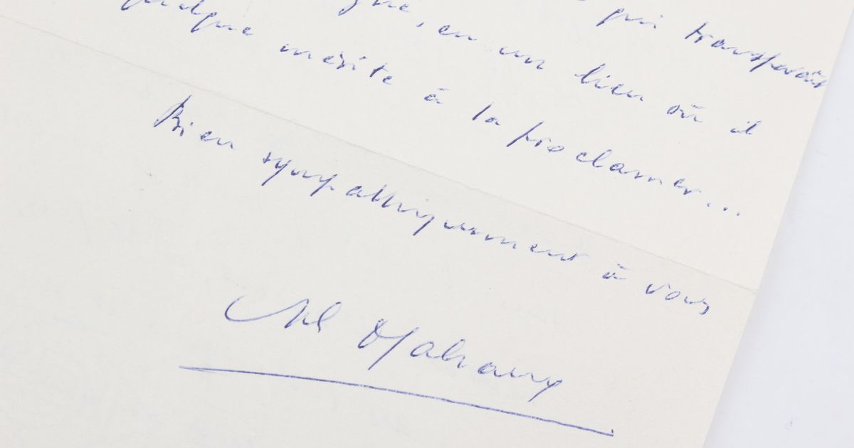 André MALRAUX • Autograph letter, dated and signed, to André Parinaud ...