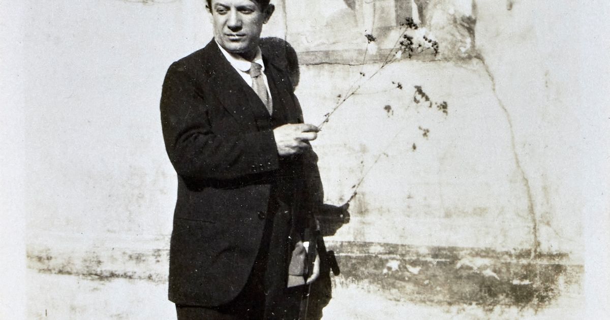 (Pablo PICASSO) • Photographie originale inédite de Pablo Picasso à la ...