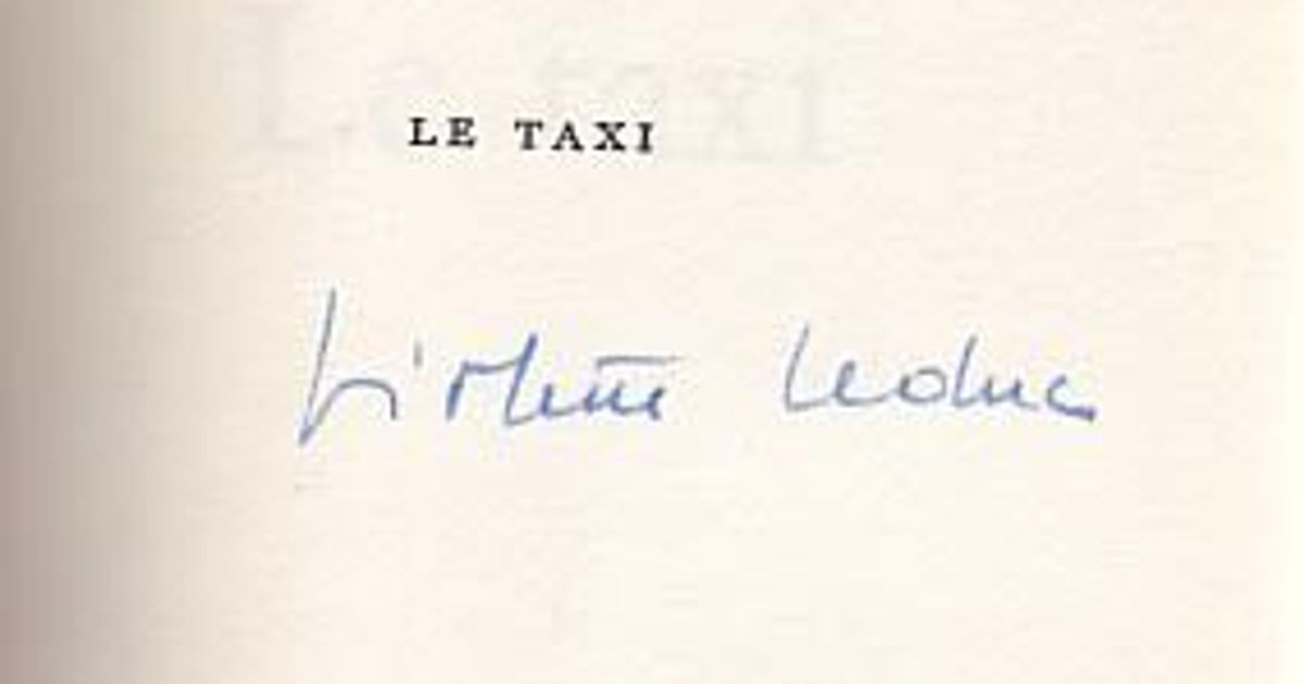 Violette LEDUC • Le taxi • Autographe • 1971 – Edition-Originale.com
