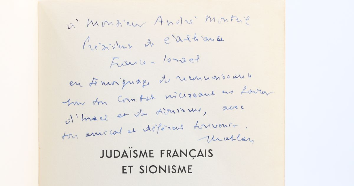 Jacob KAPLAN • Judaïsme français et Sionisme • Autograph • 1976 ...