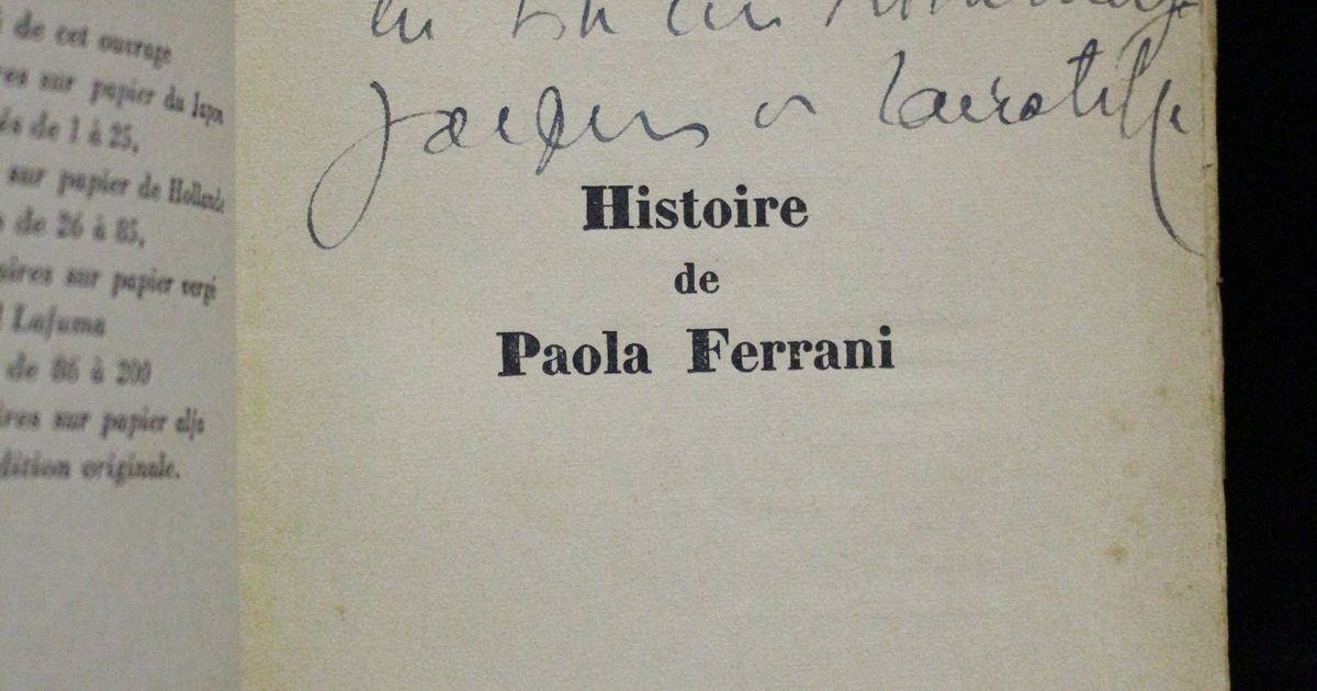 Jacques de LACRETELLE • Histoire de Paola Ferrani • Autographe • 1929 ...