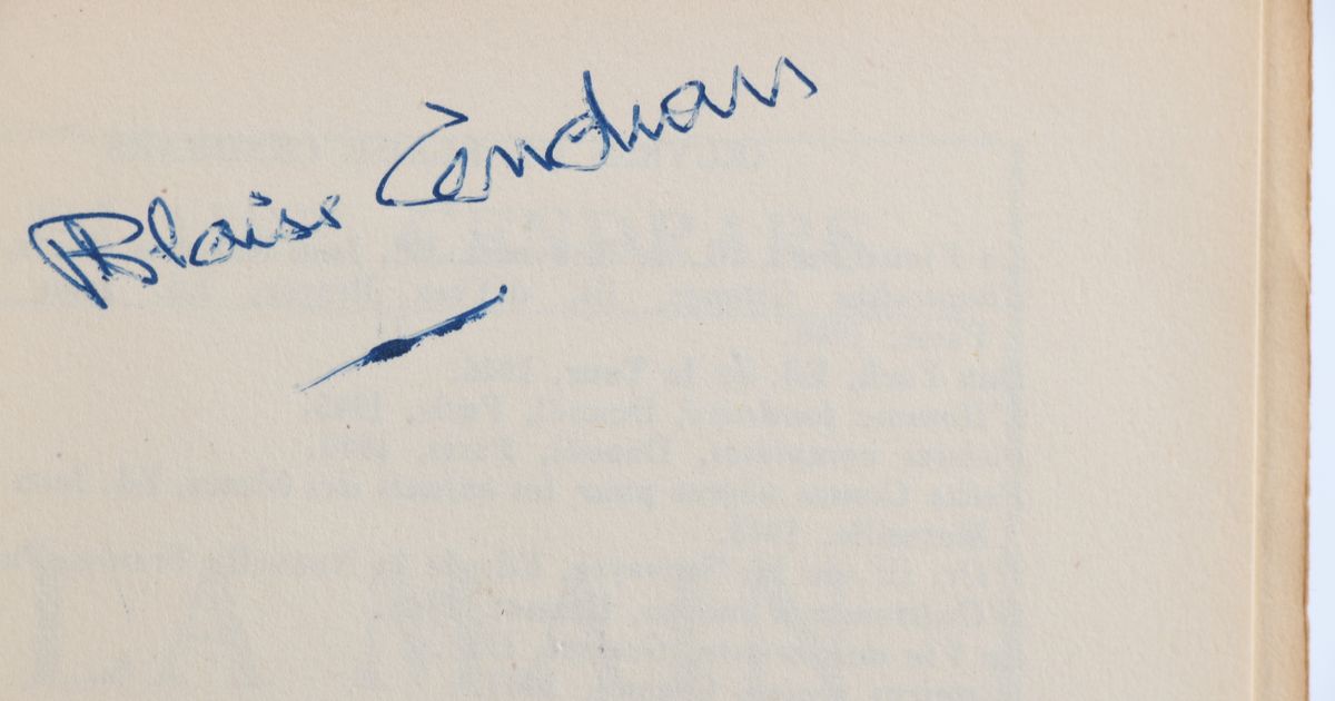 Blaise CENDRARS • La Main coupée • Autographe • 1946 – Edition ...