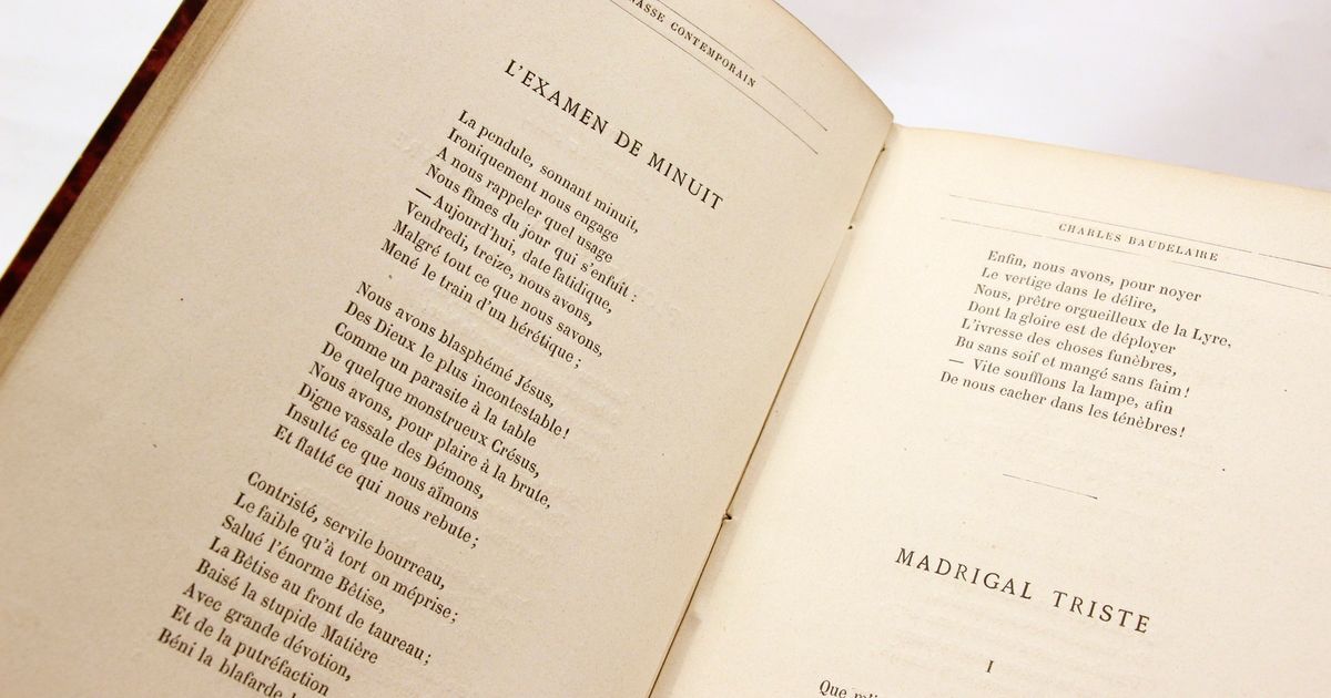 Charles BAUDELAIRE • Le parnasse contemporain, recueil de vers nouveaux ...