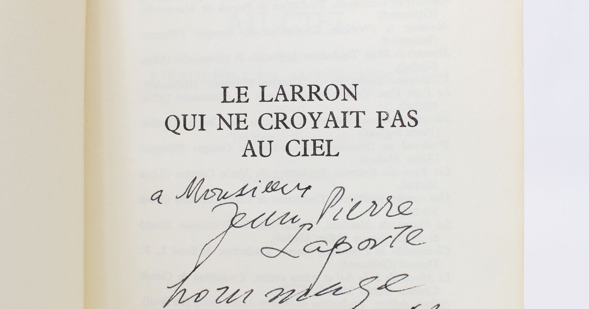 Miguel Ángel ASTURIAS • Le larron qui ne croyait pas au ciel ...