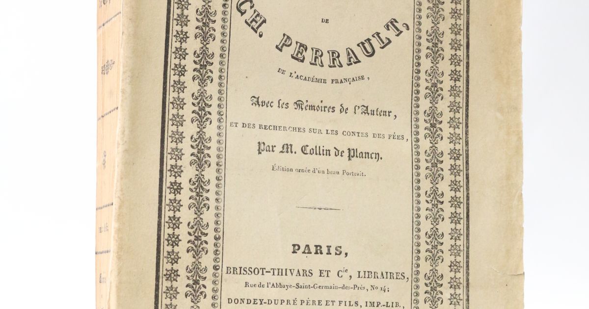 Jacques-Albin-Simon COLLIN DE PLANCY • Oeuvres choisies de Perrault ...