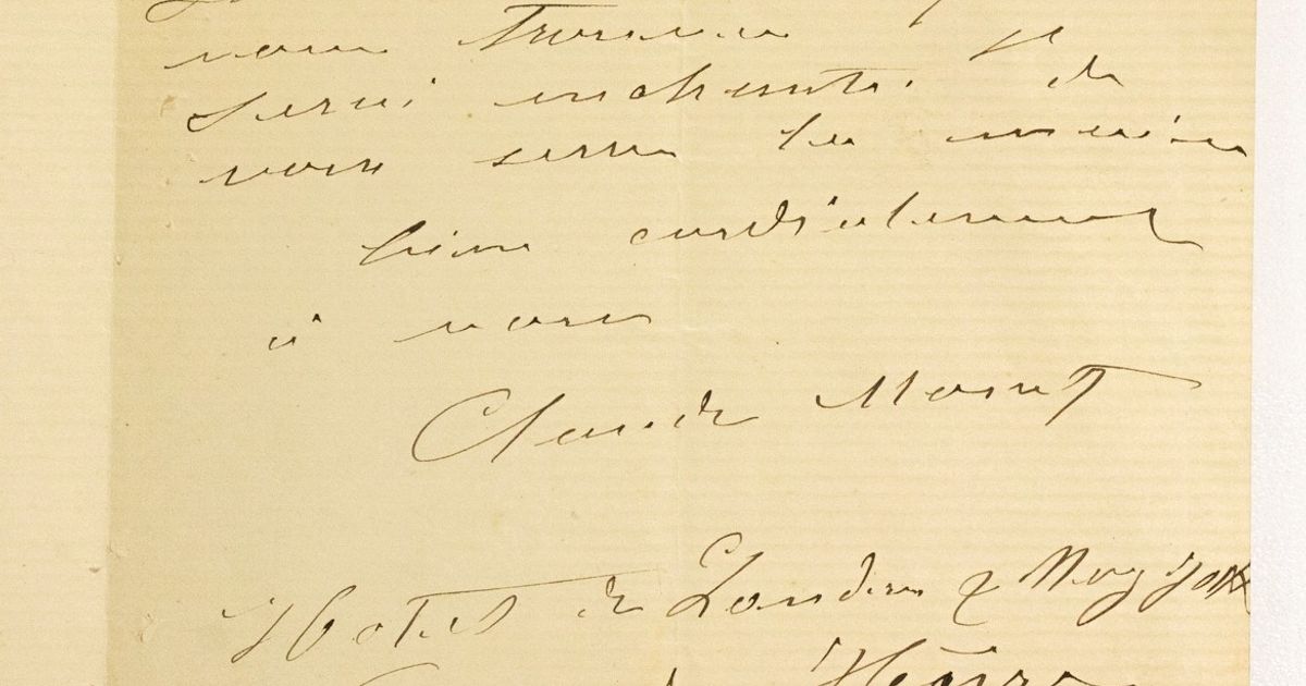 Claude MONET • Unpublished autograph letter signed • Lettre autographe ...