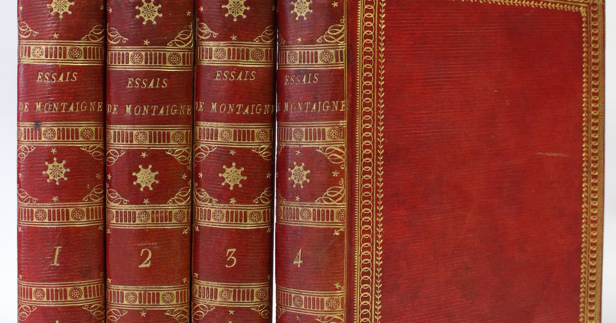 Michel de MONTAIGNE • Essais de Michel Seigneur de Montaigne • 1802 ...
