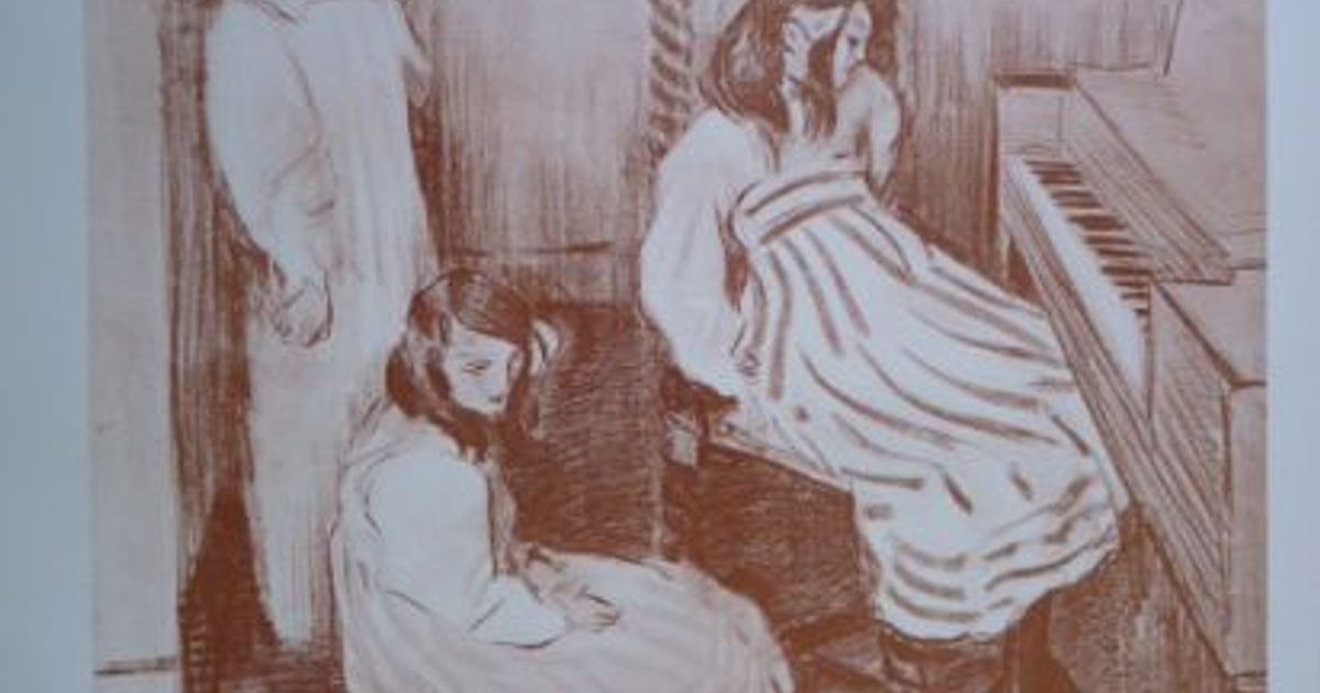 Alfredo MULLER • L'Estampe Moderne. Bouderie. Lithographie Originale ...