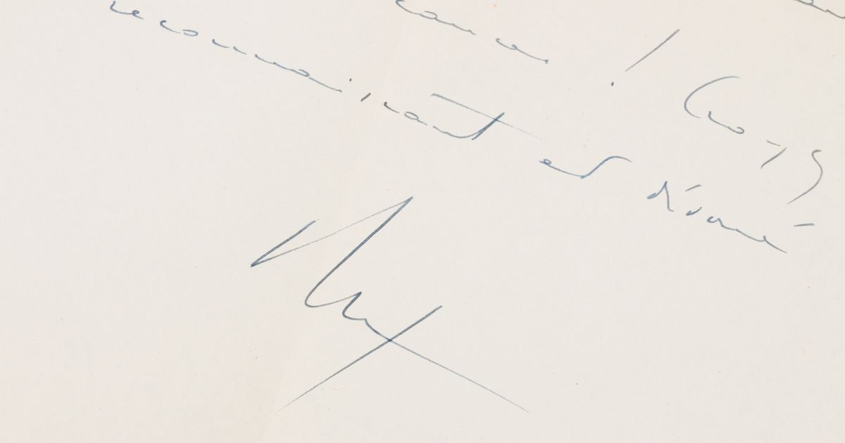 Colonel REMY • Lettre autographe signée de remerciement à propos des ...