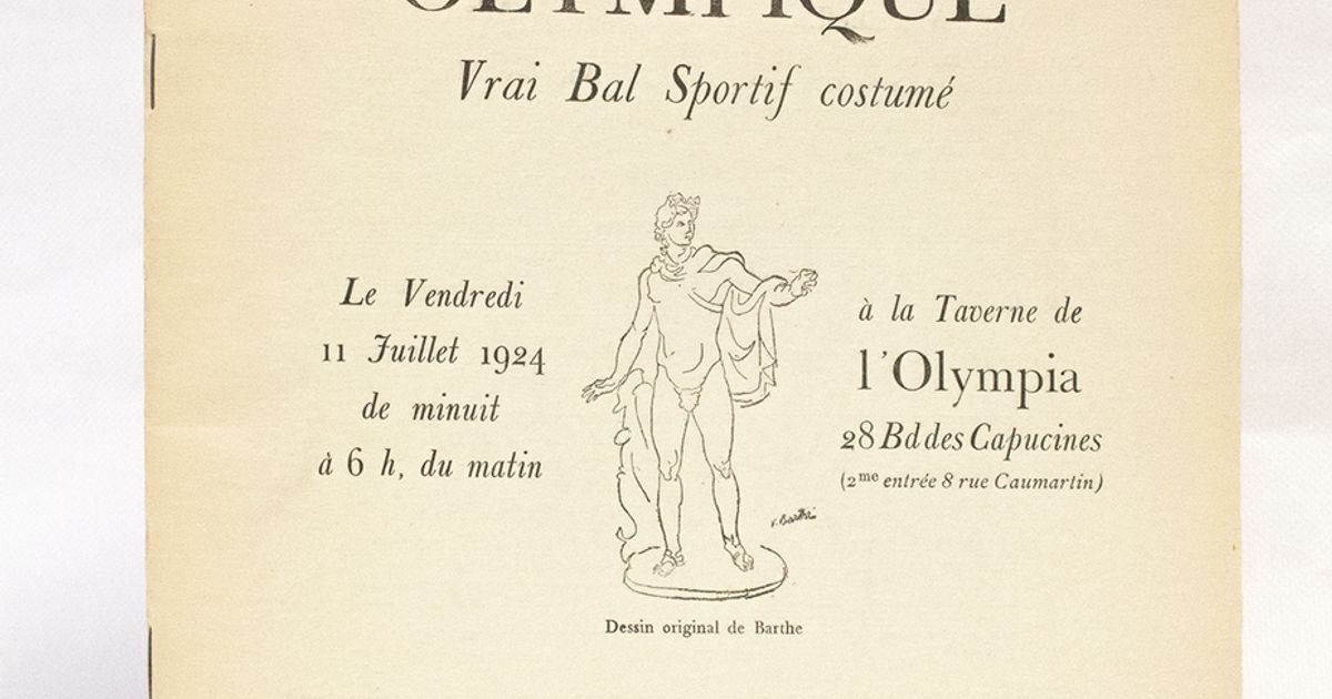 Pablo PICASSO • Bal olympique, vrai bal sportif costumé le vendredi 11 ...