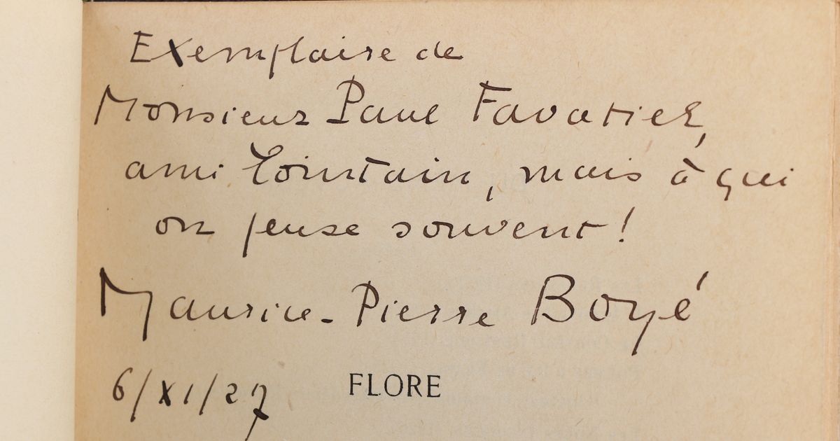 Maurice-Pierre BOYÉ • Flore ou le langage des roses • Autograph • 1927 ...