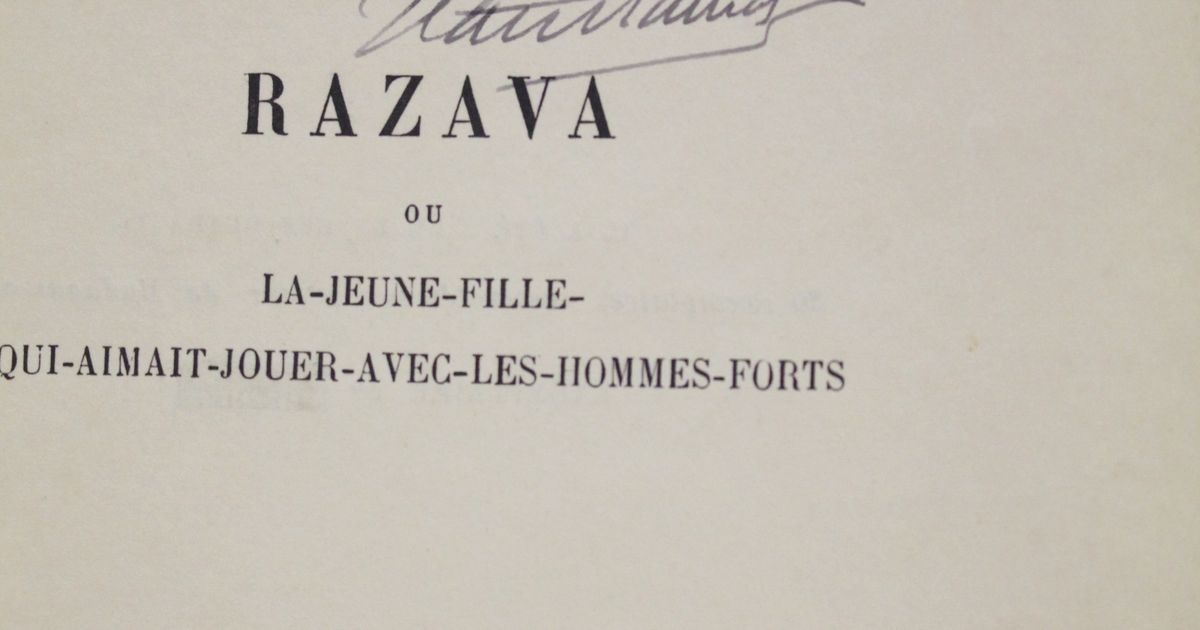 Jean-Toussaint SAMAT • Razava ou la jeune-fille-qui-aimait-jouer-avec ...