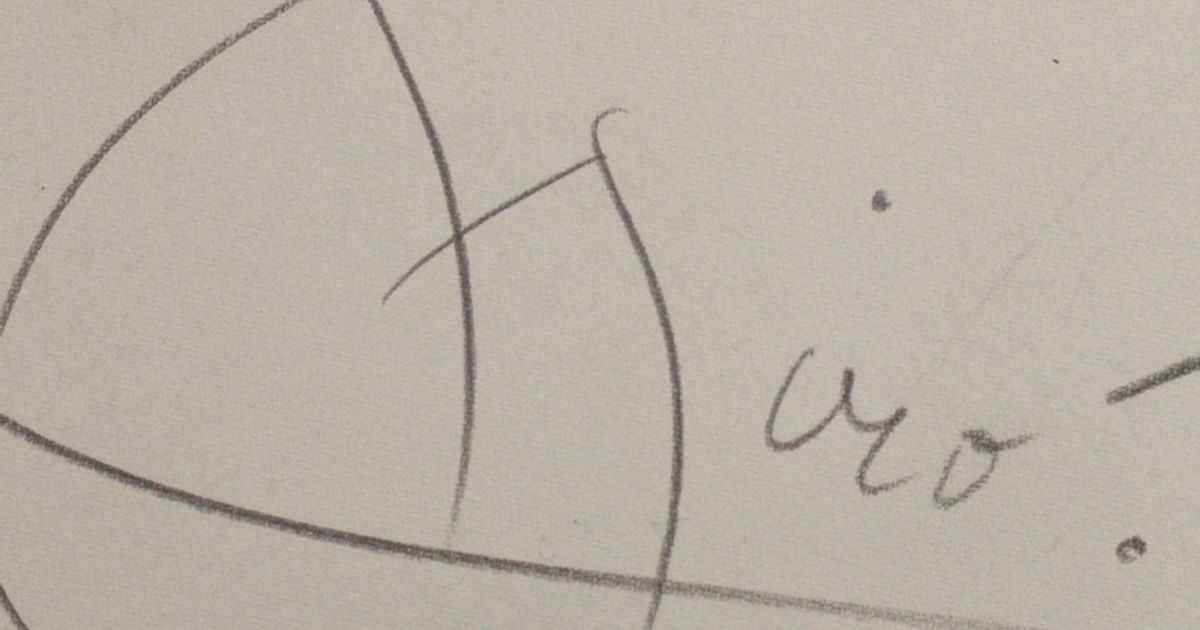 Walter ERBEN • Joan Miro • Autograph • 1959 – Edition-Originale.com ...