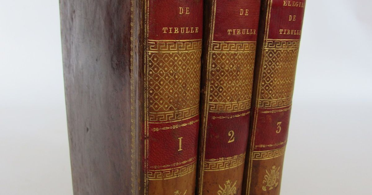 Honoré Gabriel Riquetti Comte de MIRABEAU • Elégies de Tibulle. Suivies ...