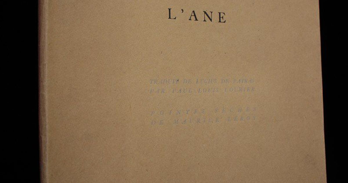 Maurice LEROY • La Luciade ou l'âne traduit de Lucius de Patras par ...