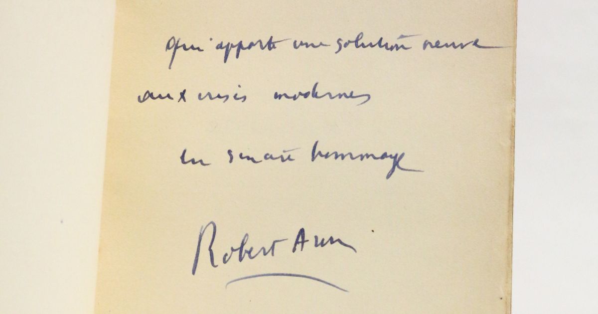 Robert ARON • La révolution nécessaire • Autographe • 1933 – Edition ...