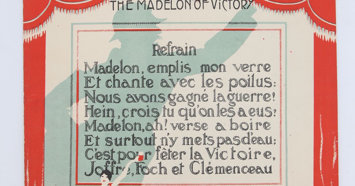 Roger de VALERIO • Partition piano et chant "La Madelon de la Victoire ...