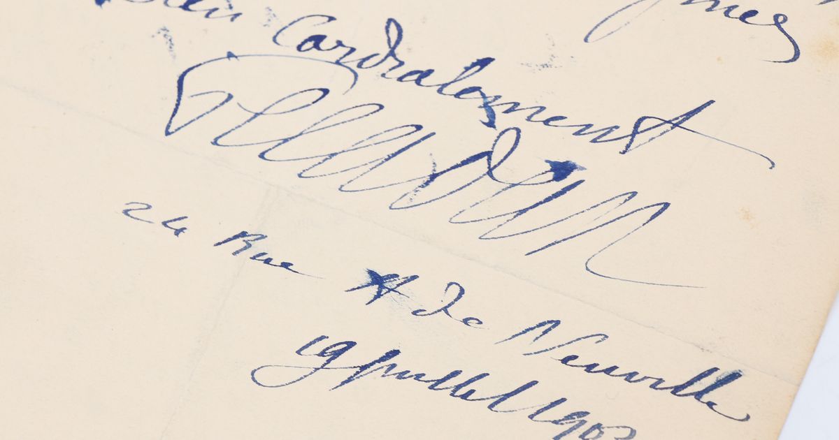 Joséphin PÉLADAN • Signed autograph letter addressed to Marius Richard ...